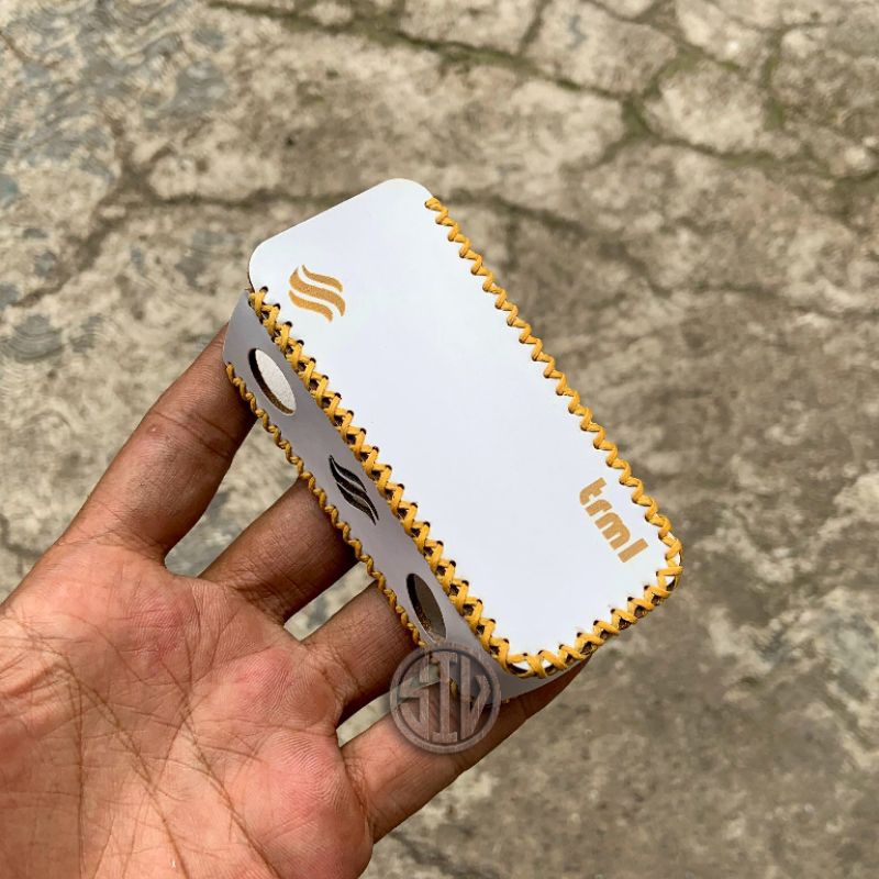Jual Leather Case Trml T-99 Basic Kulit Putih Kuning Polos | Shopee ...