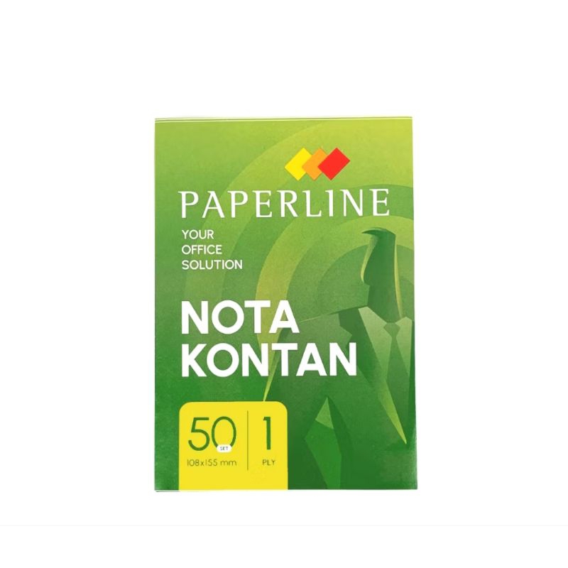 Jual Buku Nota Kontan Paperline Hijau 1 ply x isi 50 Lembar | Murahh ...