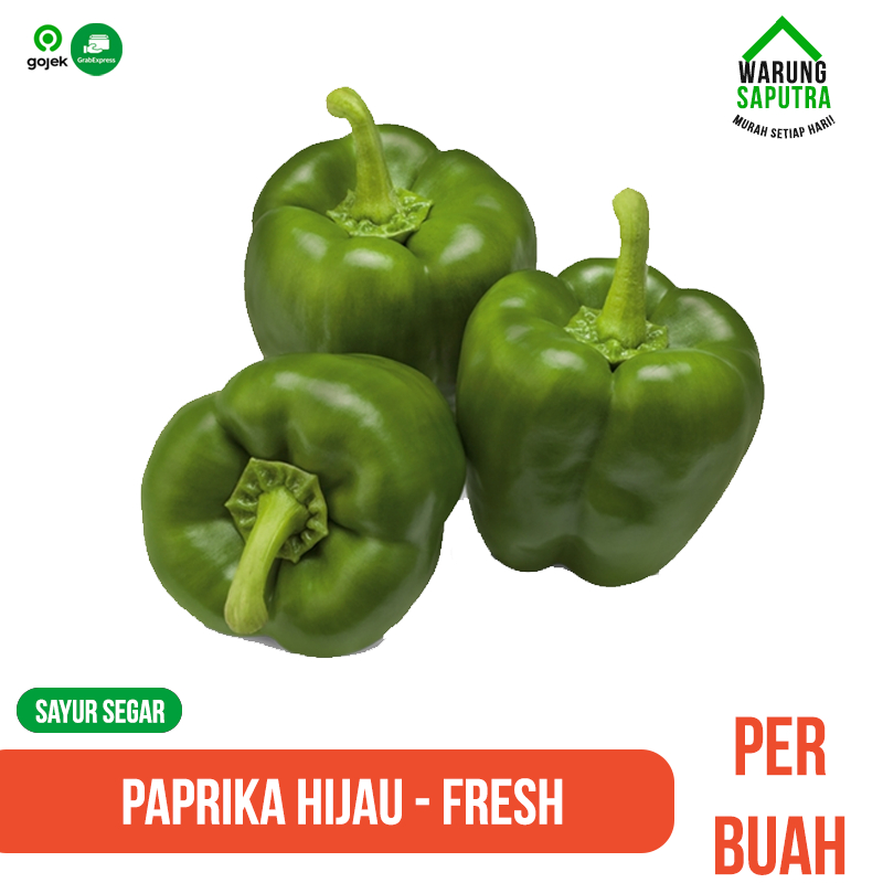 Jual Cabe Paprika Hijau / Bell Pepper / Segar per Buah | Shopee Indonesia