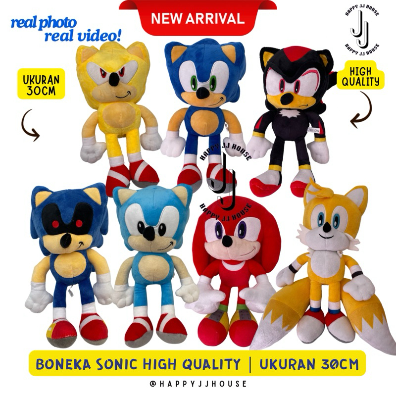 Jual [HAPPYJJ]BONEKA SONIC THE HEDGEHODGE VIRAL UKURAN 30CM HIGH ...