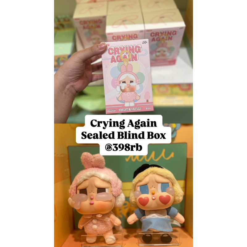 Jual Crybaby Crying Again Plush Keychain Sealed Blind Box Pop Mart ...