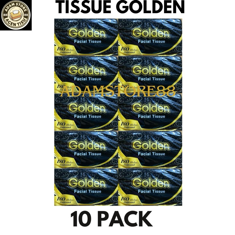 Jual Tisu golden 10pack 180helai | Shopee Indonesia