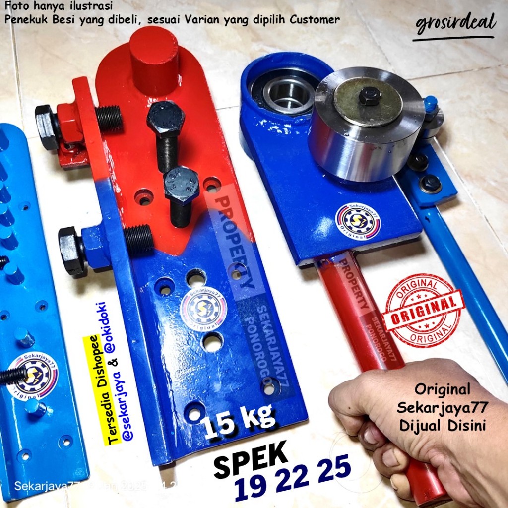 Jual Sekarjaya77 Alat Tekuk besi 4 6 8 10 12 / Penekuk Besi 13 14 16 19 ...