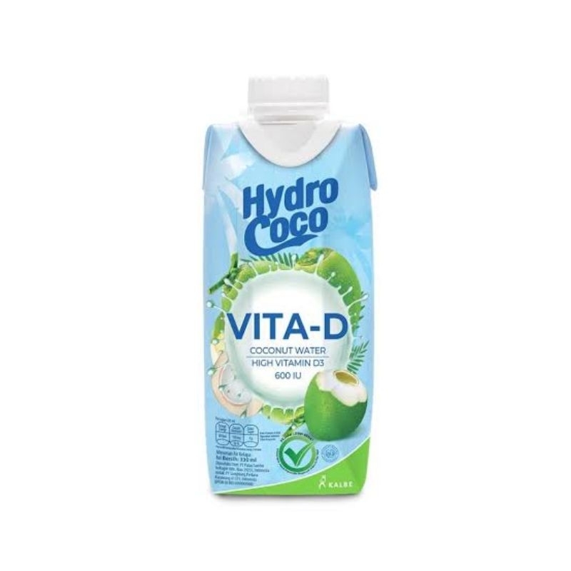 Jual HYDRO COCO VITA-D COCONUT WATER DRINK NETTO 330 ML | Shopee Indonesia