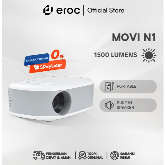 Jual EROC Projector - Movie Portable Projector - Built in Speaker - LCD ...