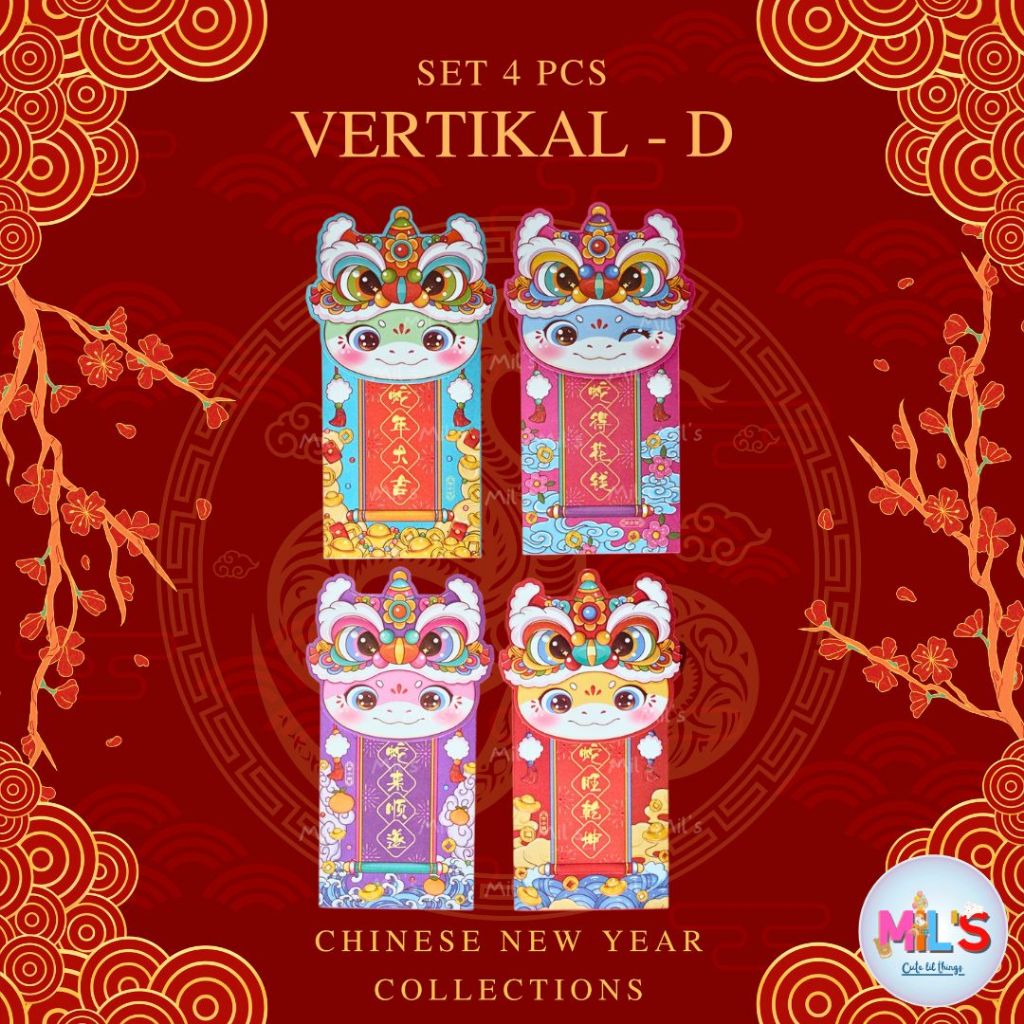 Jual [ CUTE MIL'S ] ANGPAO IMLEK SNAKE ULAR BARONGSAI PREMIUM TAHUN ...