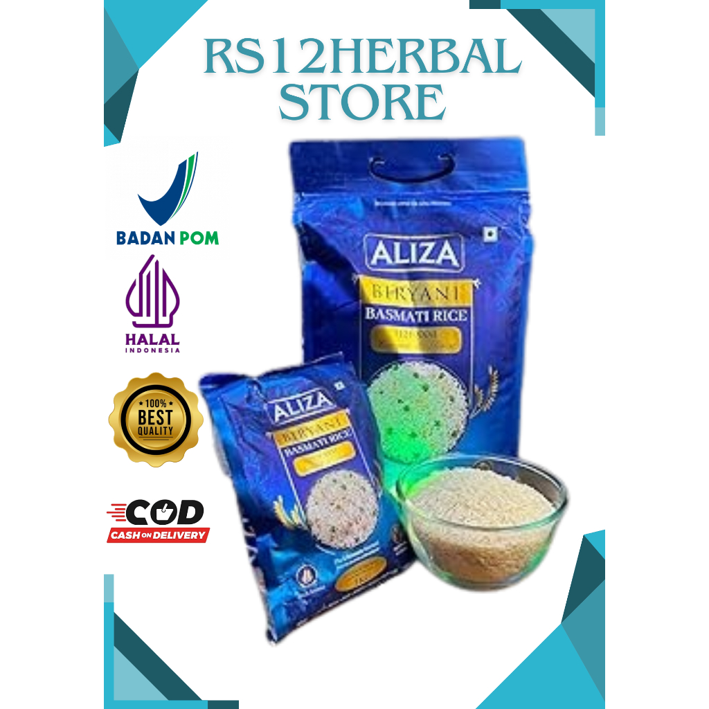 Jual Beras Aliza Biryani Basmati 5kg Biryani Basmati Rice asli impor ...