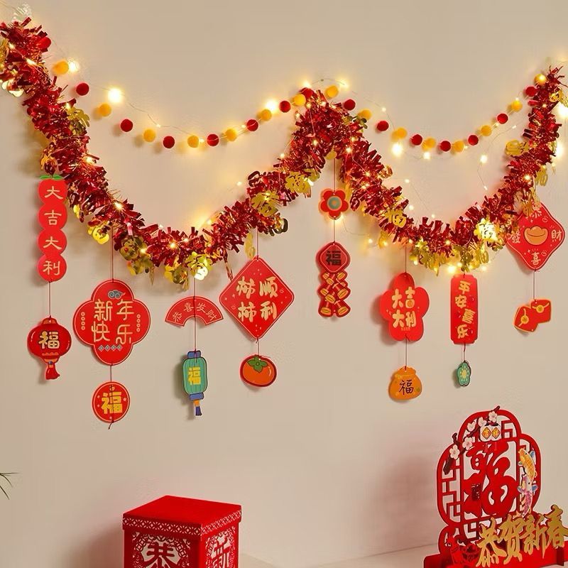 Jual Slinger Tinsel Rumbai Hiasan Sakura Tassel Fu Imlek Chinese New ...