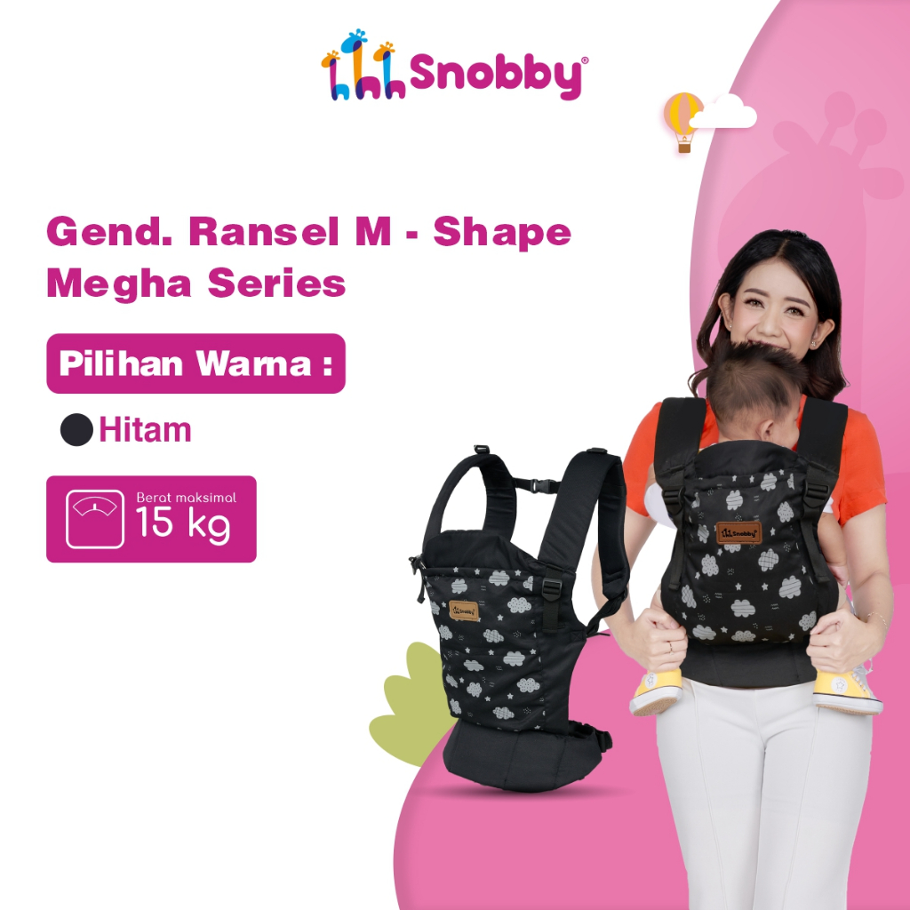 Jual Snobby Gendongan Bayi Ransel M-Shape Motif Megha Series | Shopee Indonesia