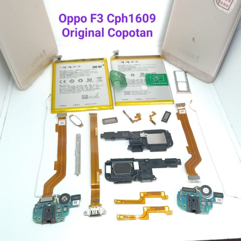 Jual Sperpat Oppo F3 Cph1609 Original Copotan baterai Buzer speaker ...