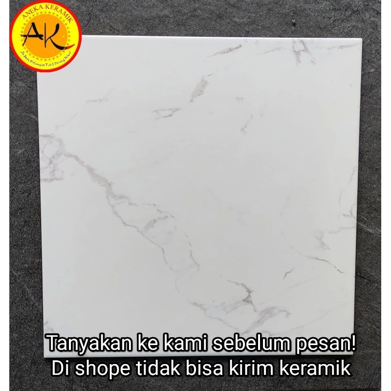 Jual Keramik Lantai Ruangan Kilap Glossy Motif Marmer Corak Random 40x40 Carara Grigio | Shopee ...