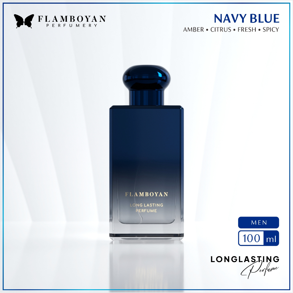 Jual FLAMBOYAN PERFUMERY - NAVY BLUE | Shopee Indonesia