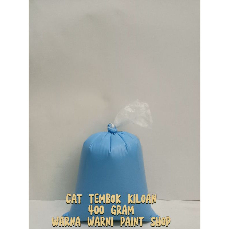 Jual CAT TEMBOK/CAT KILOAN/CAT DINDING/CAT BIRU MUDA 400GRAM | Shopee ...