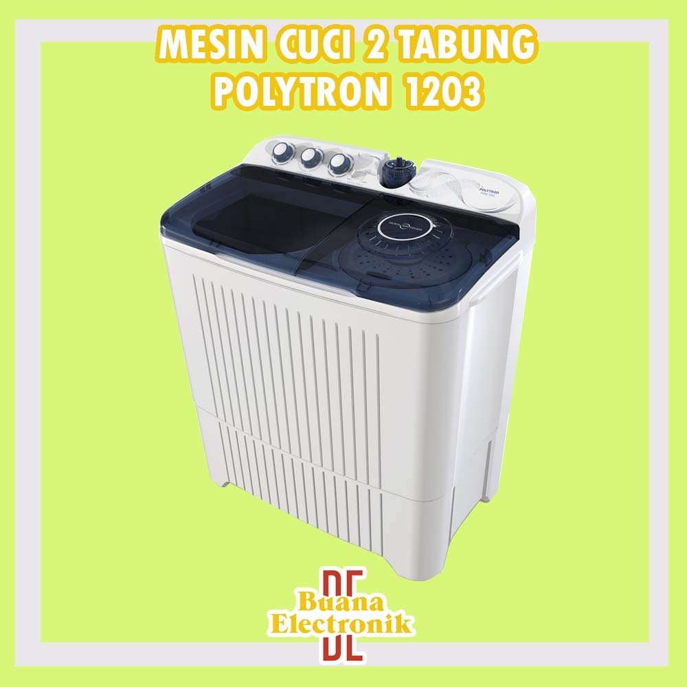Jual MESIN CUCI 2 TABUNG POLYTRON PWM 1203 B PRIMADONA GIANT KAPASITAS ...