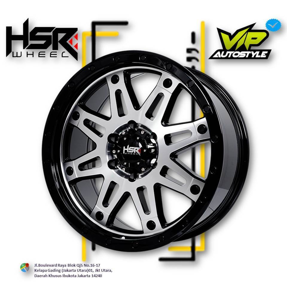 Jual Jual Velg Mobil R20 Fortuner Hilux Double Pajero Sport Ring 20 HSR DAKKAR PCD 6X139,7 ...
