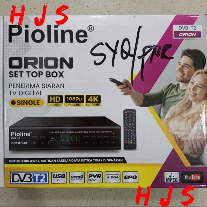 Jual Pioline Set Top Box DVB-T2 HD1080p 4K Receiver digital TV Premium ...