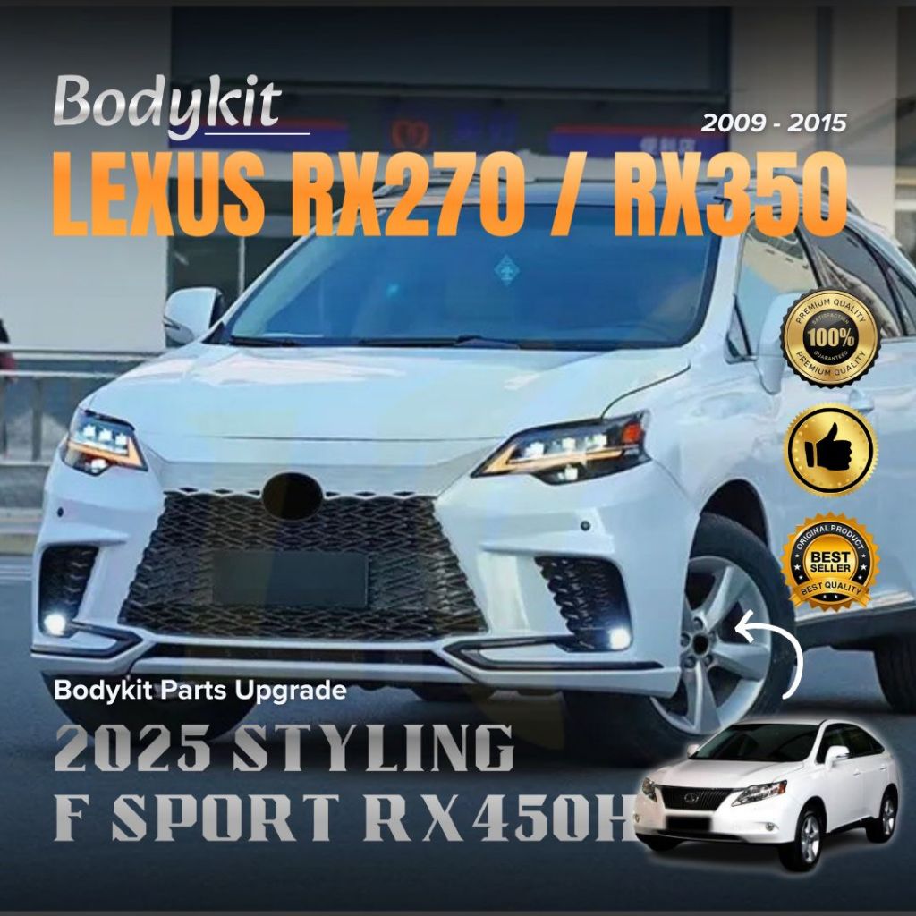 Jual LEXUS RX270 / RX350 (2009 - 2015) - BODYKIT / BODY KIT - UPGRADE STYLING RX450h (2025) PP ...