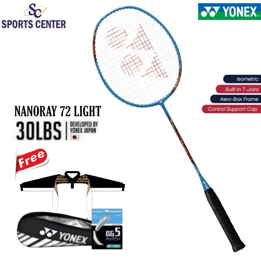 Jual New Full Set Raket Badminton Yonex Nanoray 72 Light ( 5U G5 ) | Shopee Indonesia