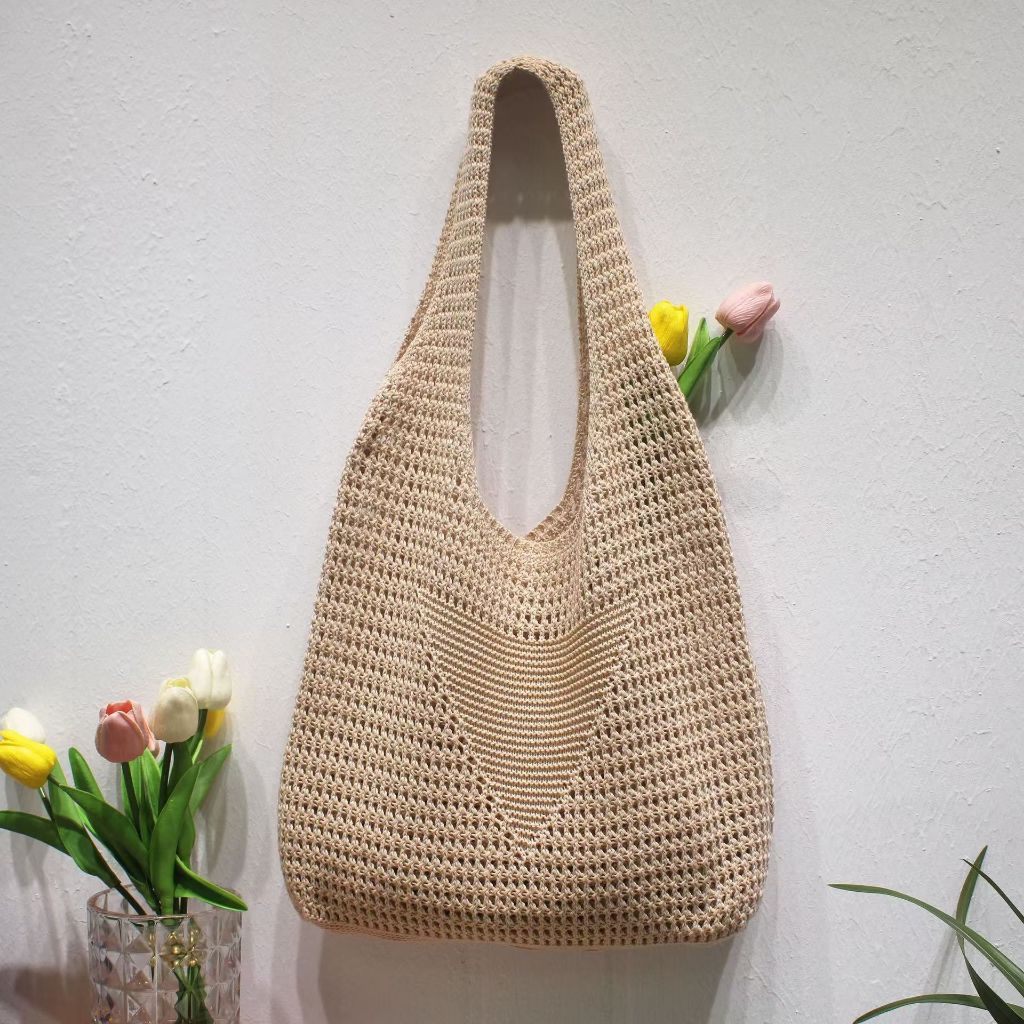 Jual Knitted Bag Tas Rajut Ala Korea Crochet Bag Tas Korea Rajut Tas Bahu Tote Bag Rajut Tas ...