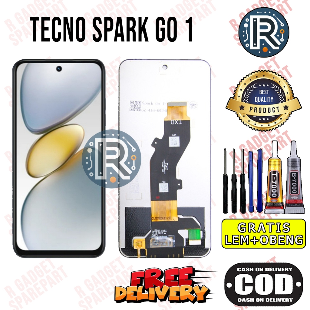 Jual Lcd Touchscreen TECNO SPARK GO 1 Original Fullset GRATIS LEM OBENG | Shopee Indonesia