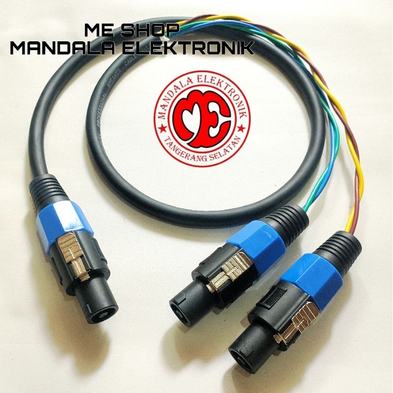 Jual kabel speaker audio jack spikon to 2 spikon | Shopee Indonesia
