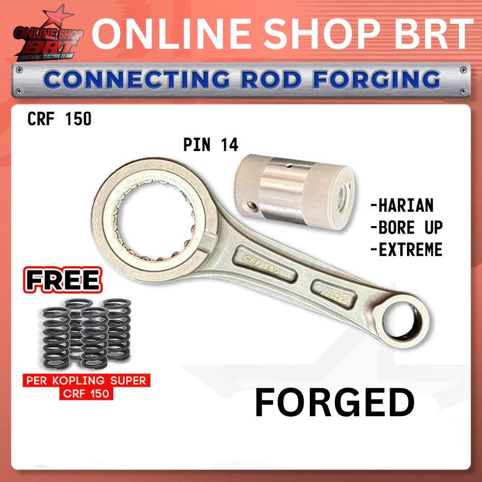 Jual STANG SEHER CONROD FORGING + PER KOPLING BRT Super CRF 150 VERZA ...