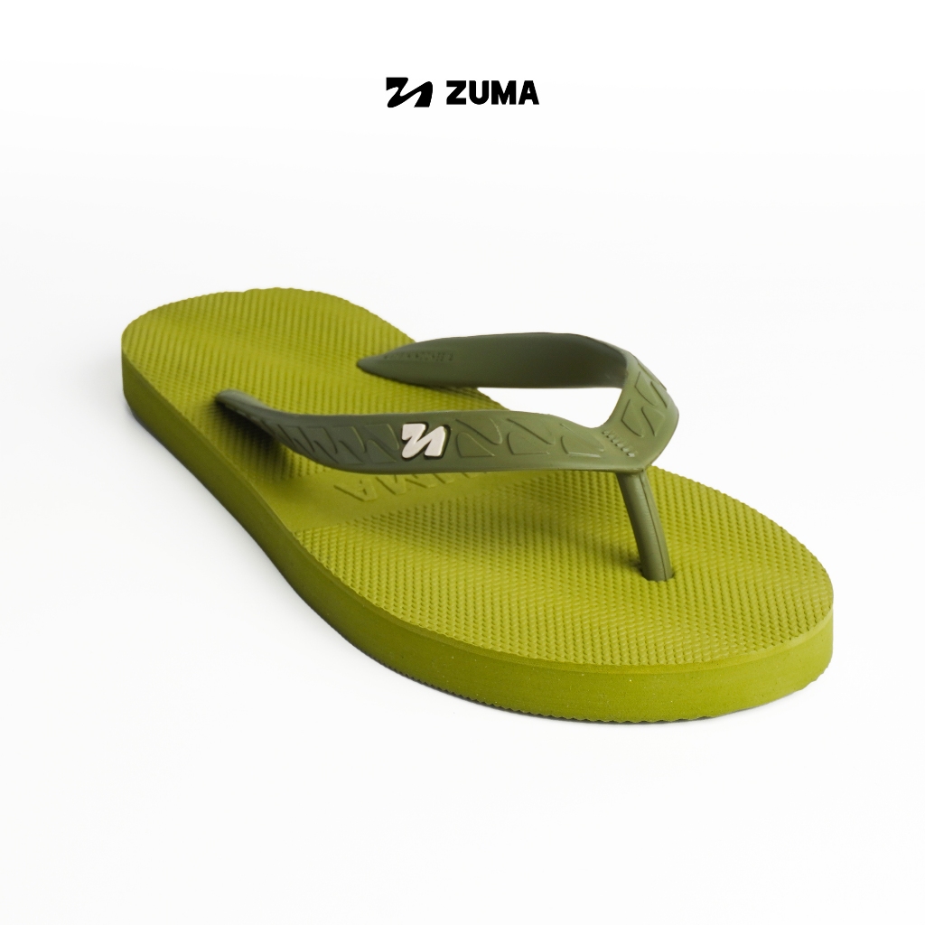 Jual Zuma Men Classic 36 Earth Series Olive, Sandal Jepit Pria Karet ...