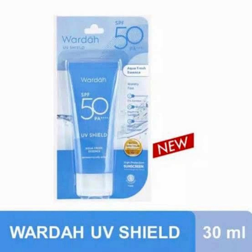 Jual Wardah UV Shield Aqua Fresh Essence Sunscreen Serum SPF 50 PA ...