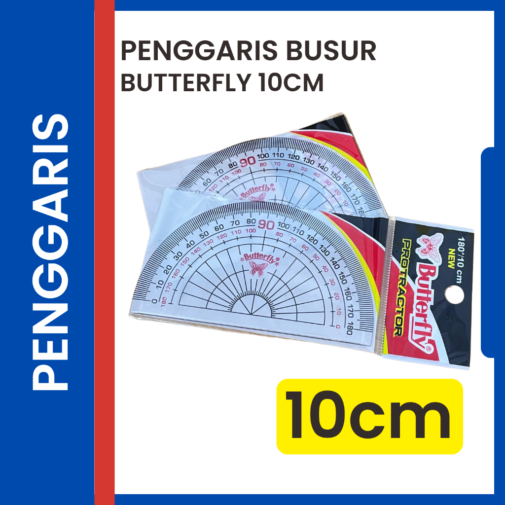 Jual Penggaris busur butterfly 10cm | Shopee Indonesia