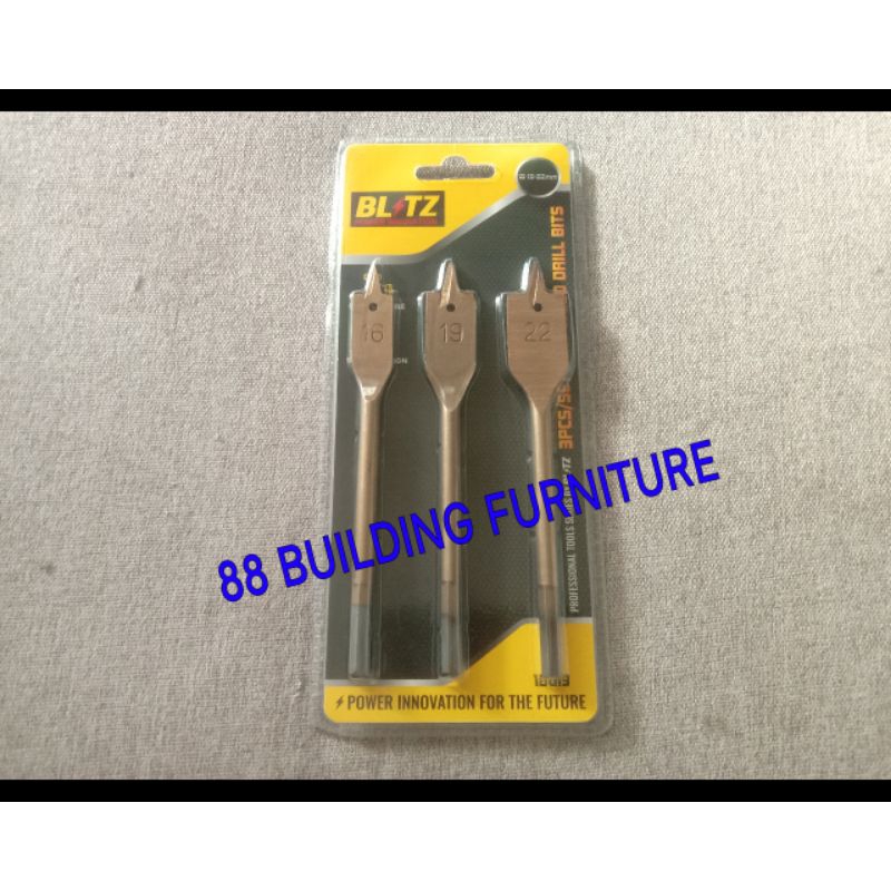Jual MATA BOR KAYU KIPAS SET 3pcs (16 19 22 mm) Bahan TITANIUM Merk ...