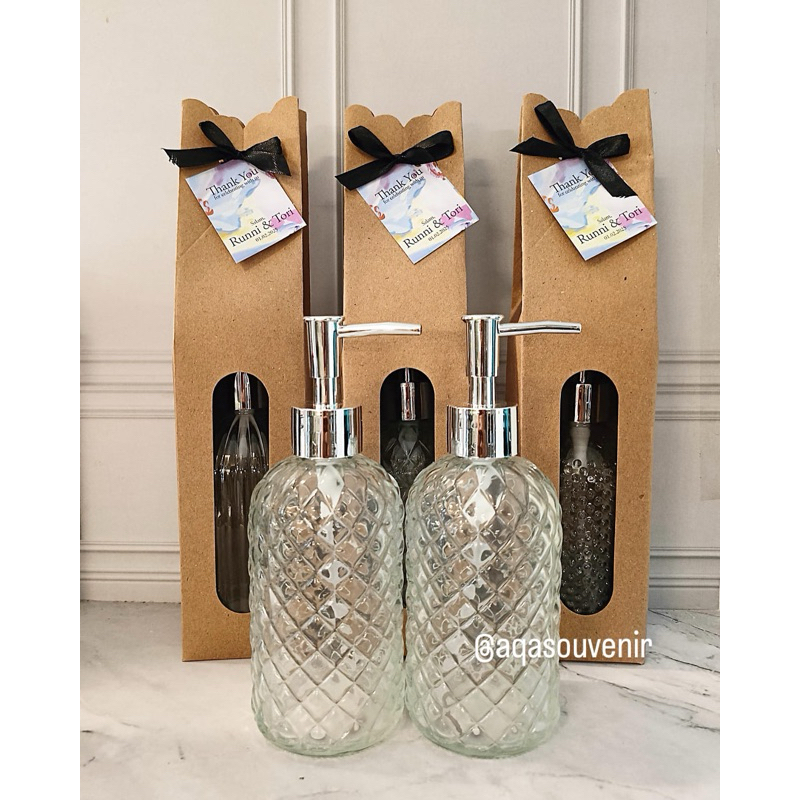 Jual SOUVENIR BOTOL SABUN CRYSTAL CUSTOM KEMASAN BOX / SOUVENIR ...