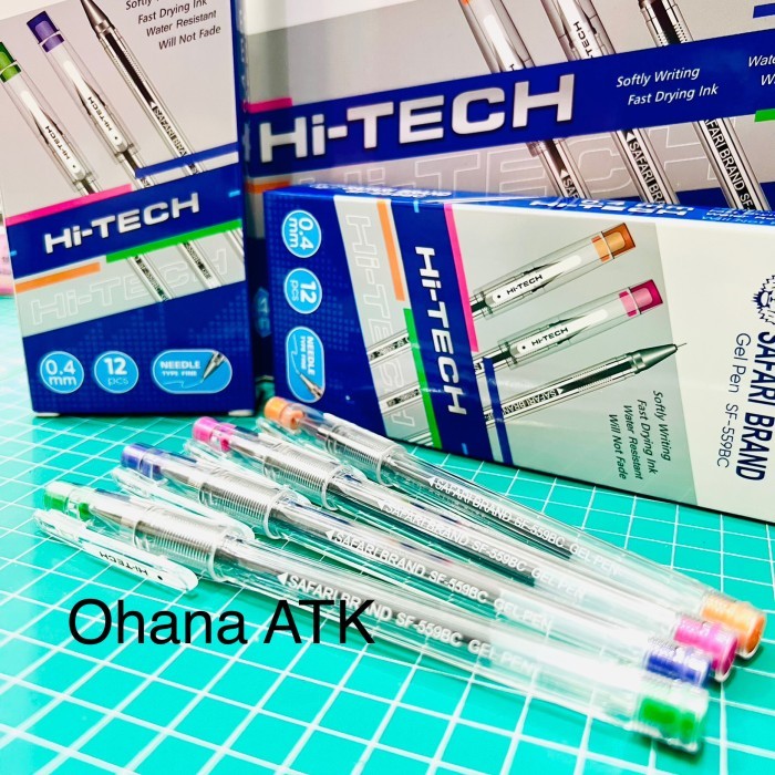 Jual ( 1 PACK ) Pulpen/Gel Pen Hi-Tech-H SAFARI SF-559BC SWEET COLOR ...