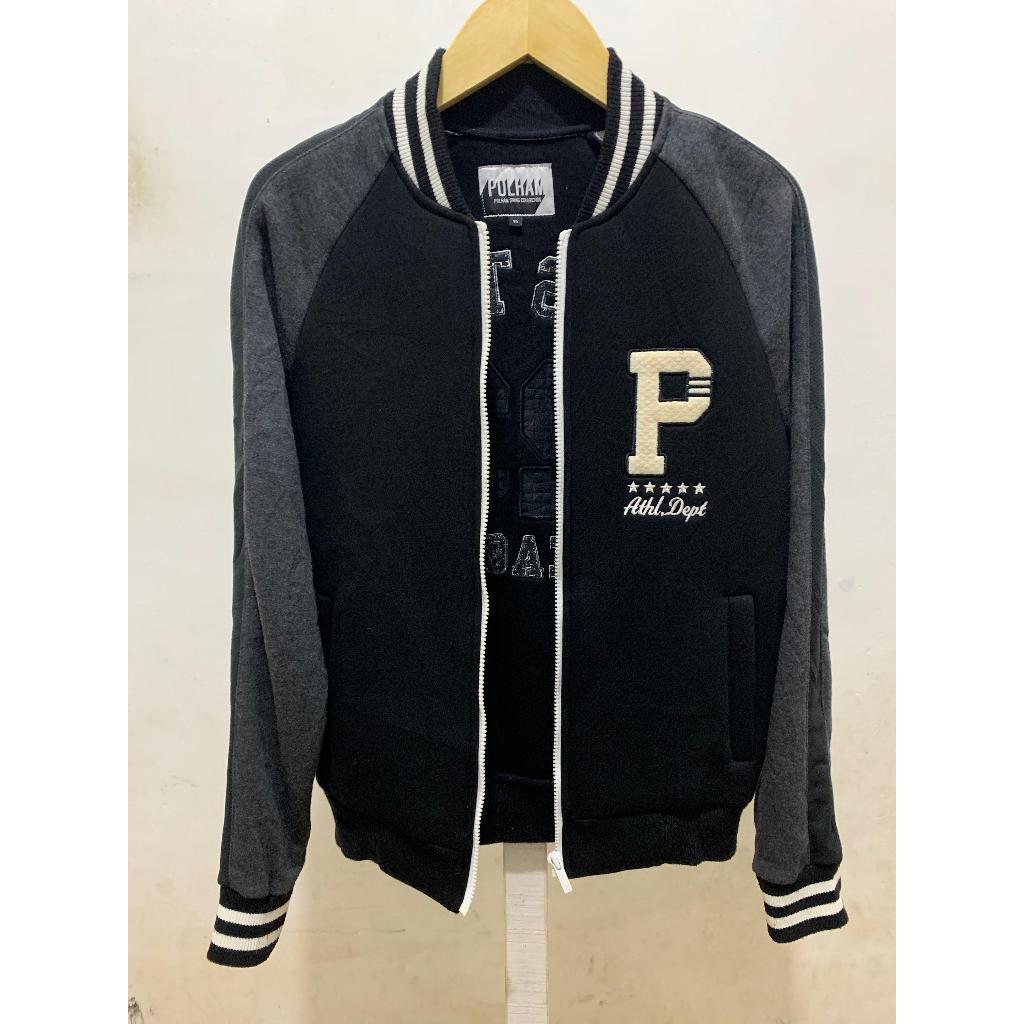 Jual Jaket Pria Polham varsity simpel dan stylish | Shopee Indonesia