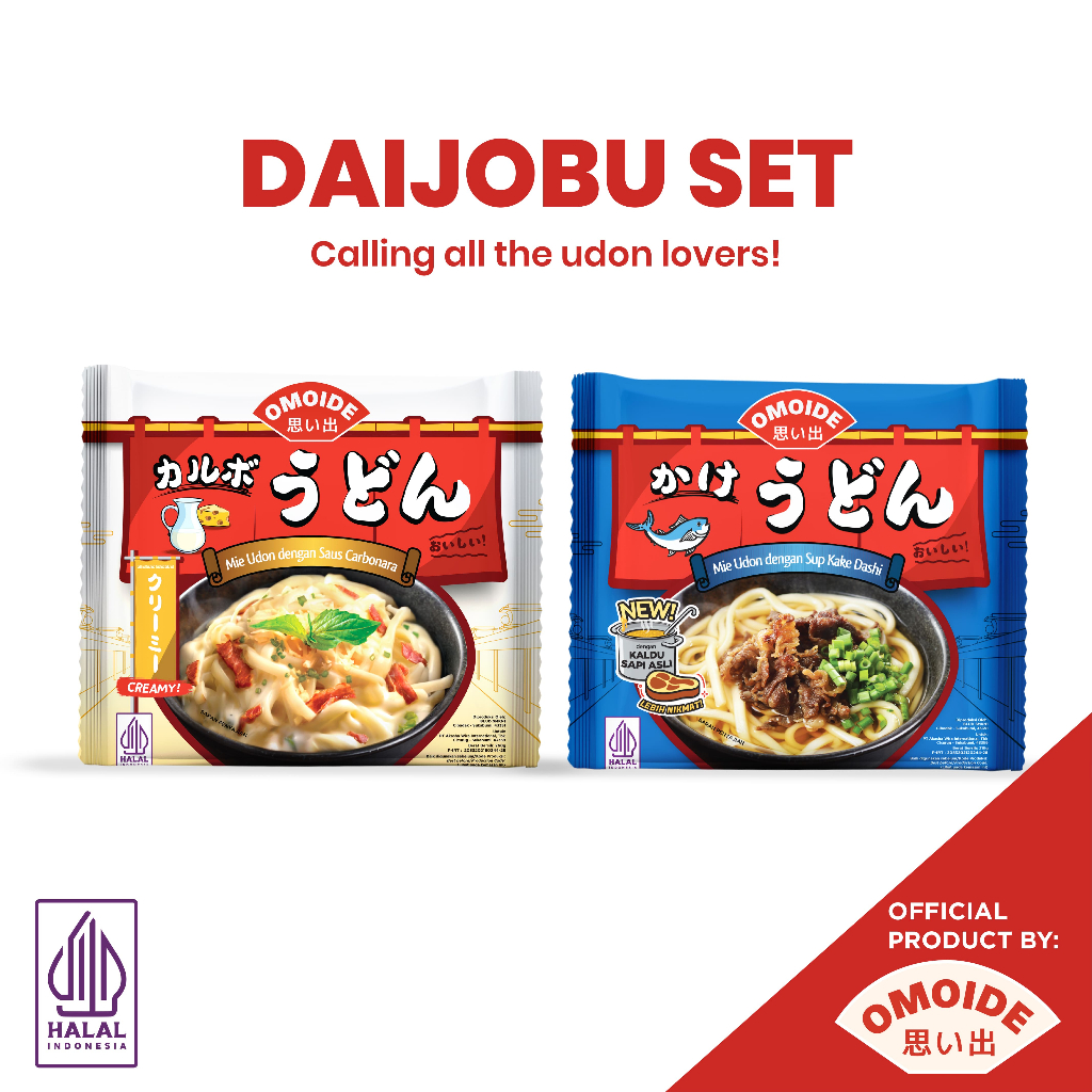 Jual Omoide Daijobu Set - Kake Udon 150 gr dan Carbonara Udon 260 gr ...