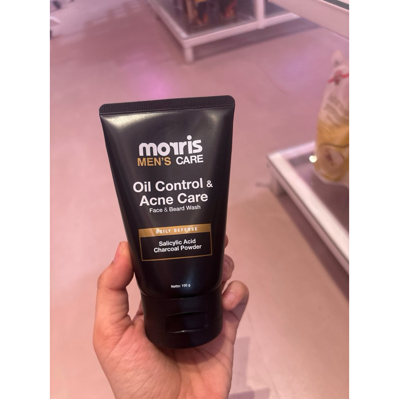 Jual MORRIS MENS CARE OIL CONTROL&ACNE CARE face&beart wash 100 g ...