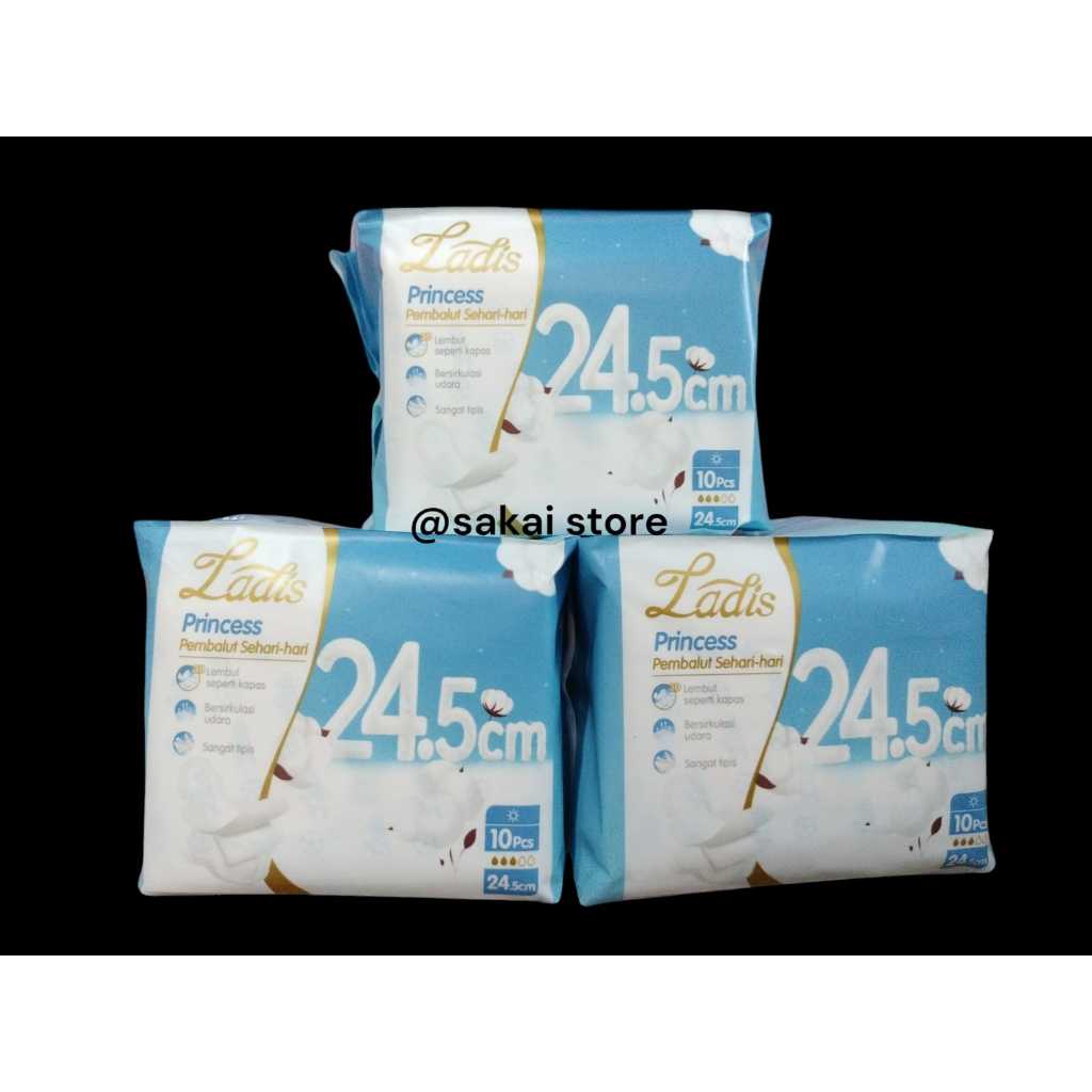 Jual Ladis Princess PADS Pembalut Sehari-hari 24,5 Cm MAKUKU | Shopee ...