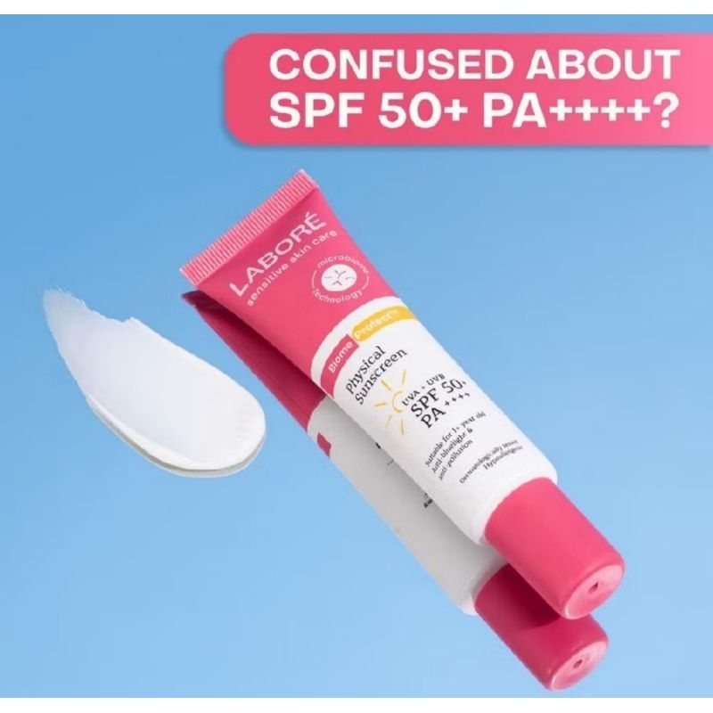Jual LABORE PHYSICAL SUNSCREEN SPF 50 PA++++ 10ml | Shopee Indonesia