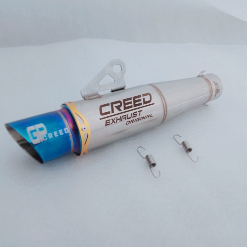 Jual High quality creed exhaust canister for all Motorcycles inlet 51mm ...