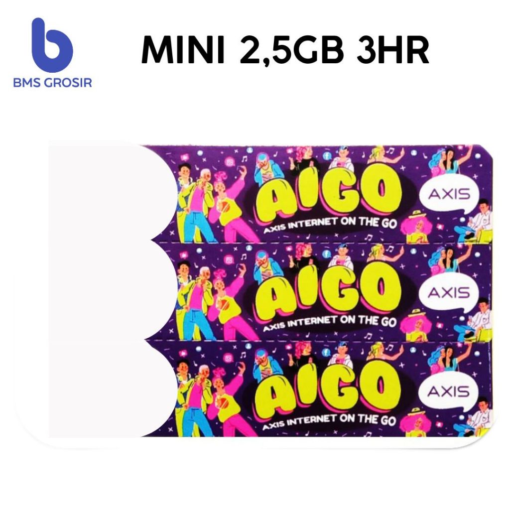 Jual Voucher Axis Aigo Mini 2.5 GB 3Hr | Shopee Indonesia