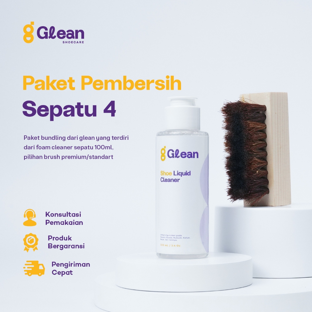 Jual GLEAN SHOE CARE Starter Kit 4 | Pembersih Sepatu | Shoes Cleaner ...