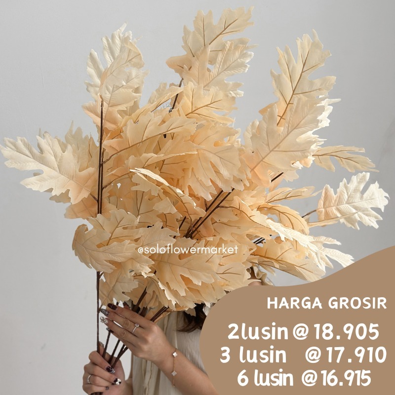 Jual OAK LEAVES MAPLE LEAF Daun Plastik Palsu Artificial Dekorasi ...