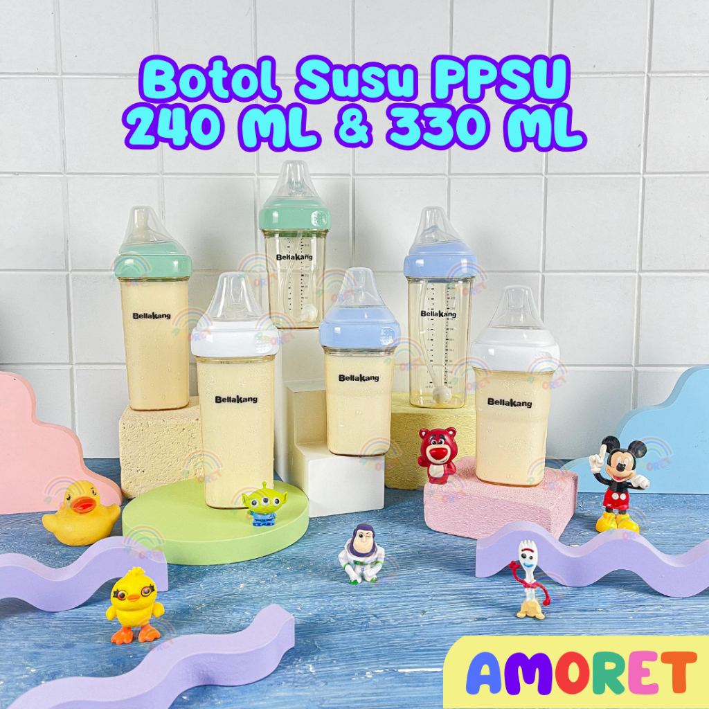 Jual Botol Dot Susu Bayi Baby Feeding Bottle PPSU 240ml 330ml BPA Free | Shopee Indonesia