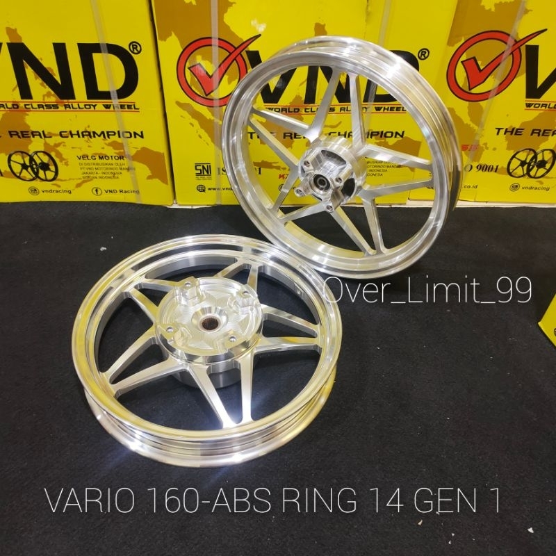 Jual Velg racing vnd Vario 160 ABS v speed gen 1 185/215-14 Vario 160 ...