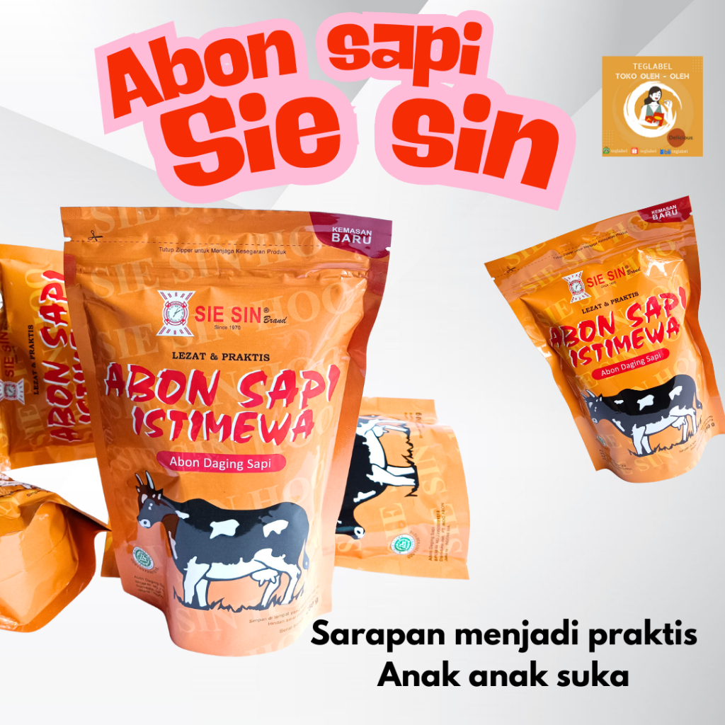 Jual Abon Sapi Sie Sin 250 g Abon Sapi Istimewa Rasa Ori | Shopee Indonesia