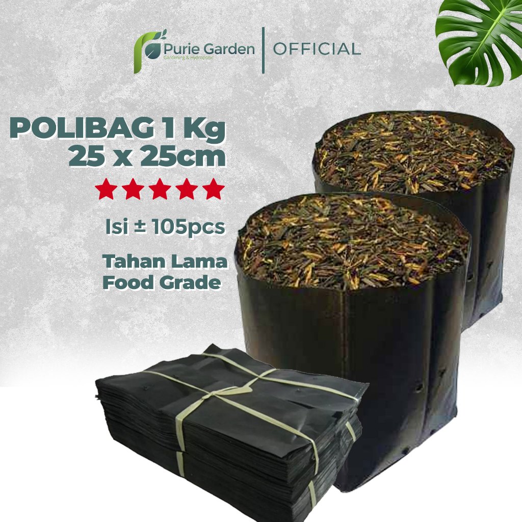 Jual Polybag Polibag Tanaman 25x25 cm Kemasan Berat 1Kg PG KDR | Shopee ...