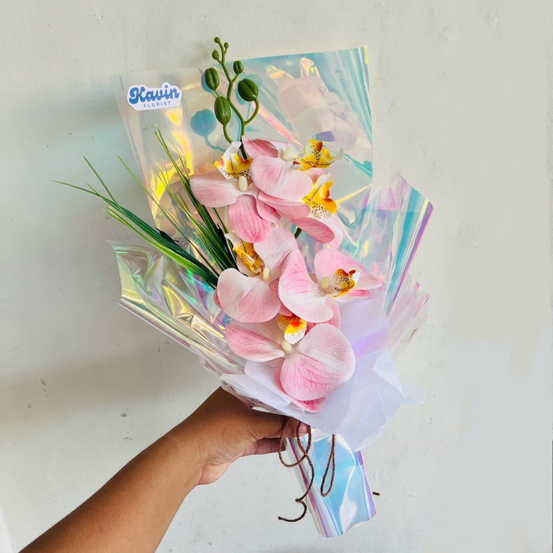 Jual Bouquet orchid graduation | Buket anggrek hologram | Buket wisuda ...
