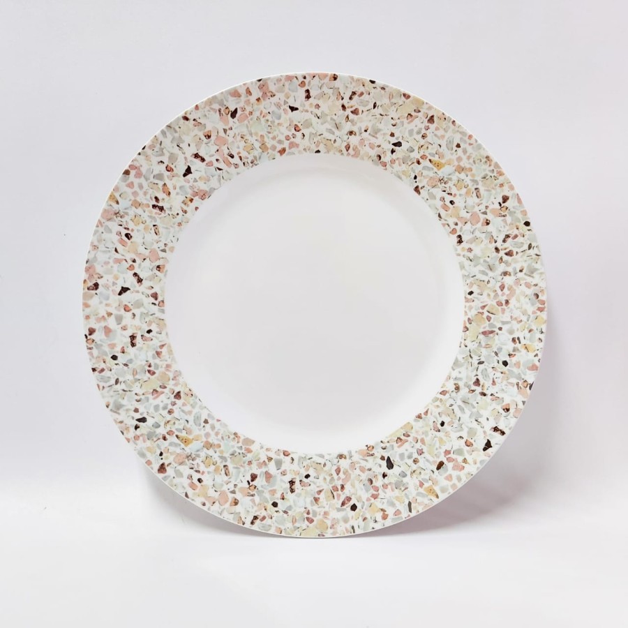 Jual Piring Ceper Melamin Vanda Motif Granite 10 Inch | Shopee Indonesia
