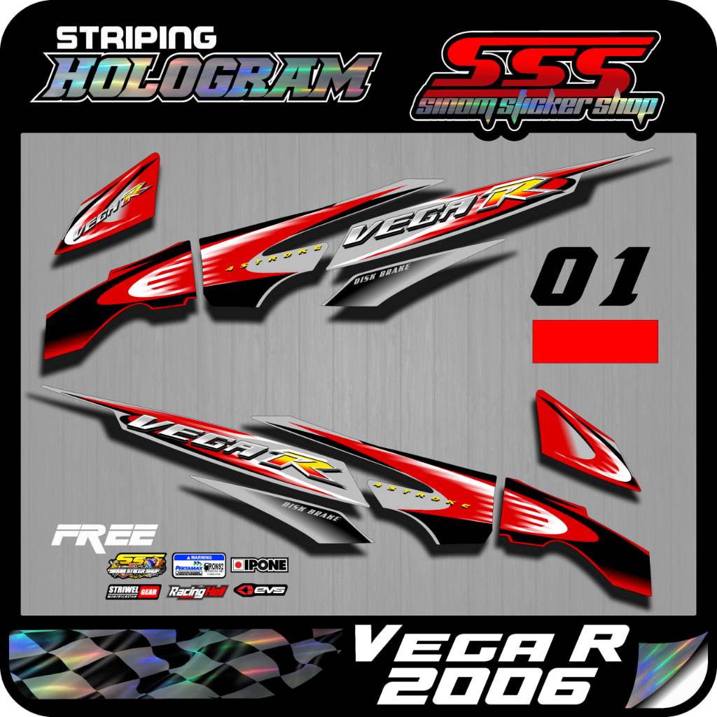Jual Sticker Striping Standar Hologram Yamaha Vega R 2006 | Shopee ...