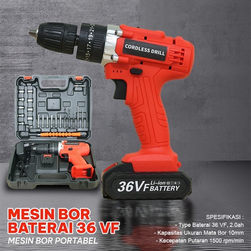 Jual Mesin Bor Bor Baterai Bor Listrik Bor Tanpa kabel Mesin Cordless Screwdriver Murah Bor ...