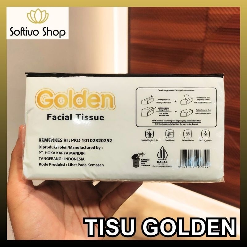 Jual Danipersik123 - Golden Facial Tissue 180 Sheets - Paket 30 Pcs ...